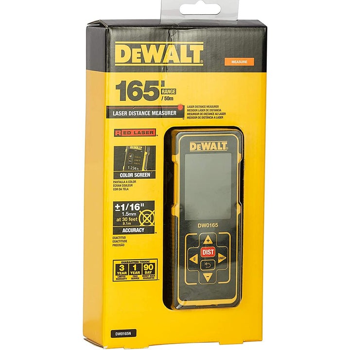 Medidor Laser DW0165N / 50 Metros / DEWALT-2-B-2-H | CONSTRUHERRAMIENTAS